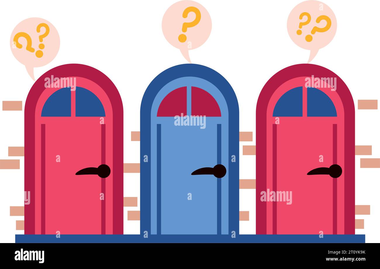 doors choice making decision Stock Vector Image & Art - Alamy