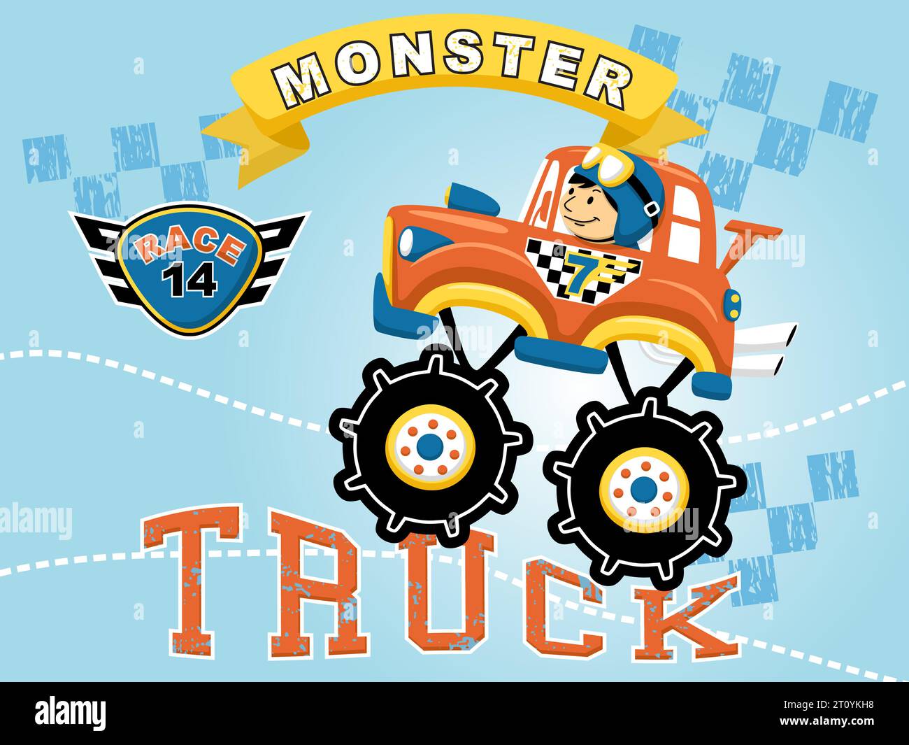 Cartoon monster truck hi-res stock photography and images - Alamy