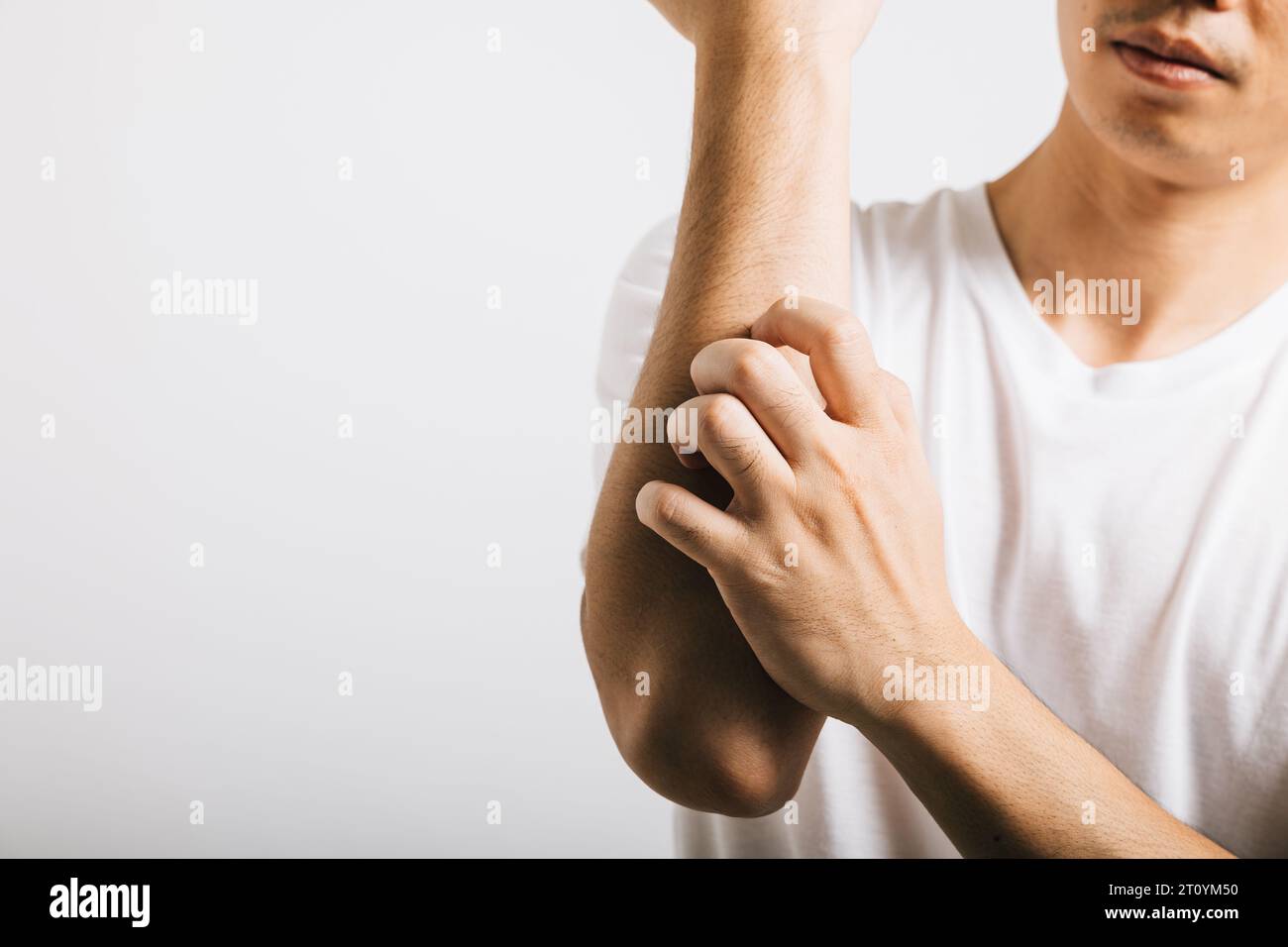 Scratching itchy skin sensitive hi-res stock photography and images - Alamy