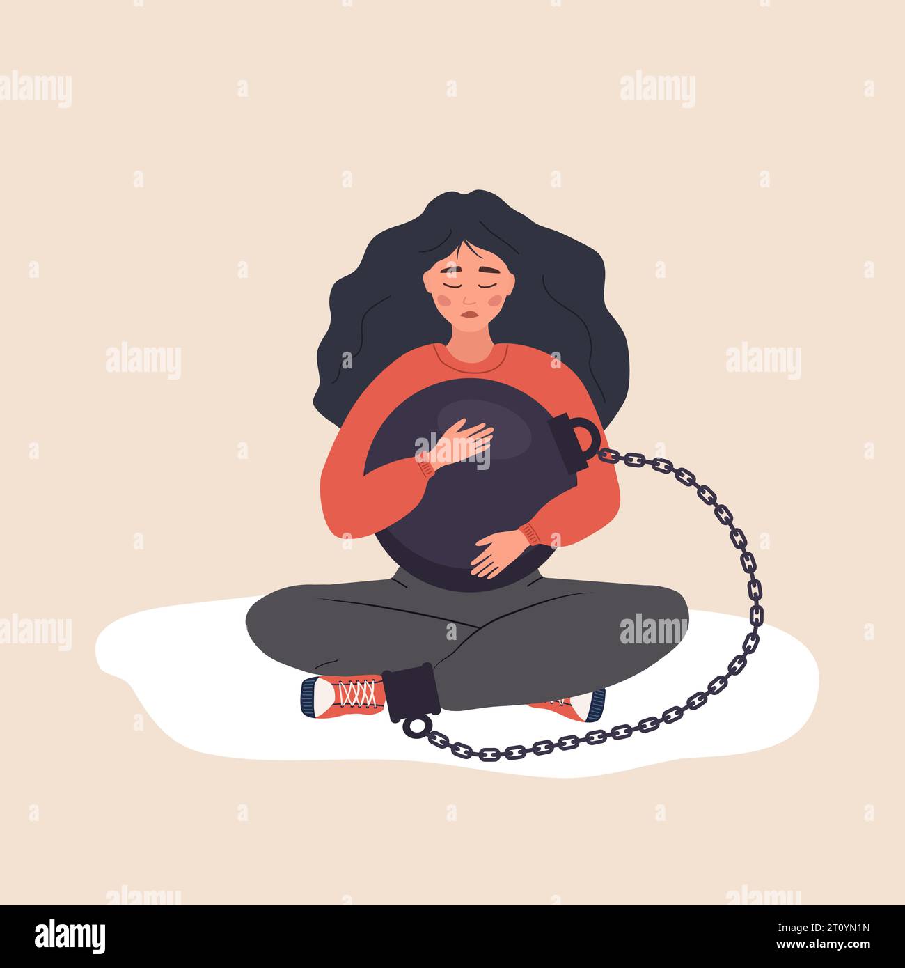 Self flagellation Stock Vector Images - Alamy