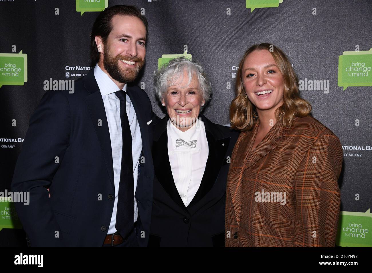 New York, USA. 09th Oct, 2023. (L-R) Marc Albu, Glenn Close and Annie ...