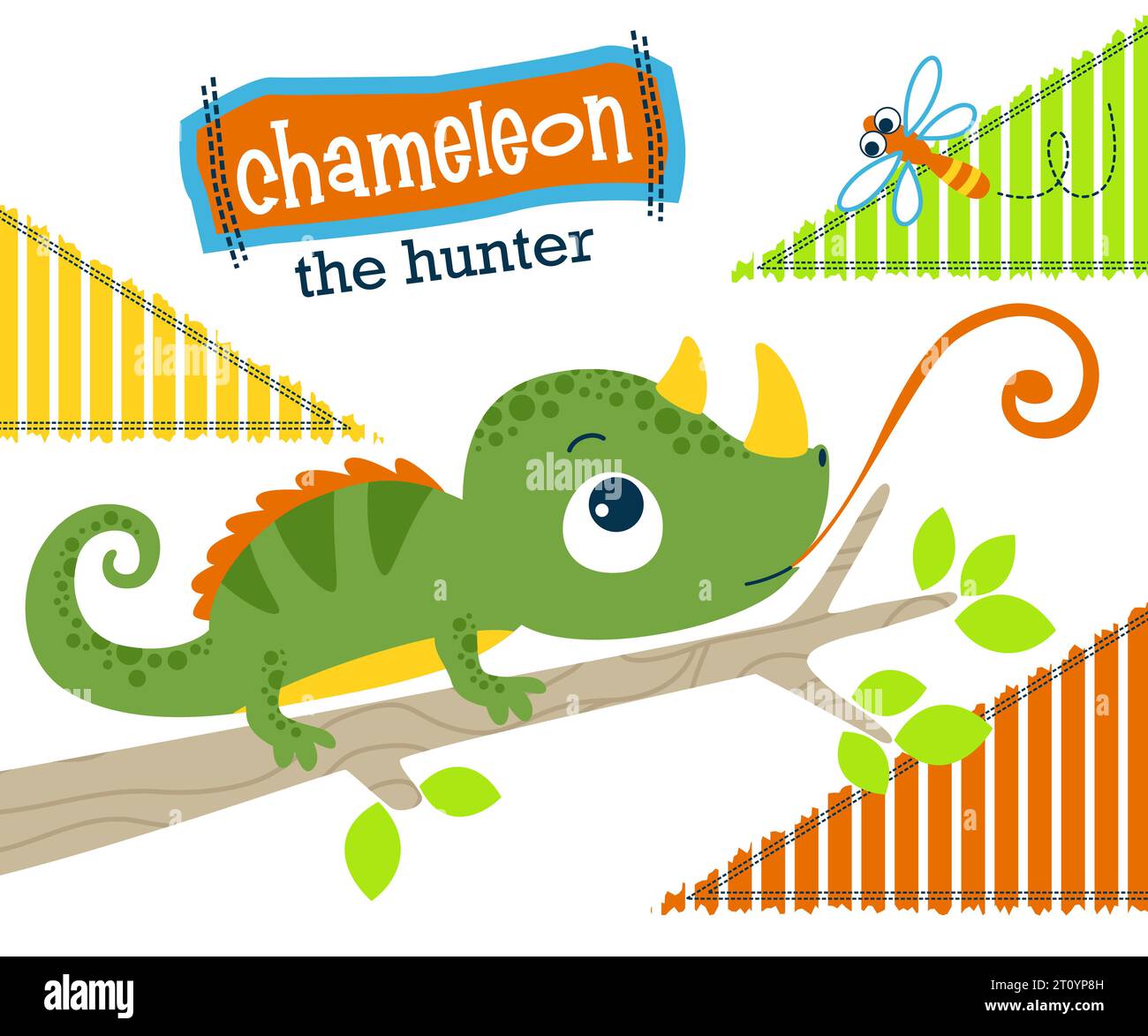 Cartoon chameleon kids Stock Vector Images - Alamy