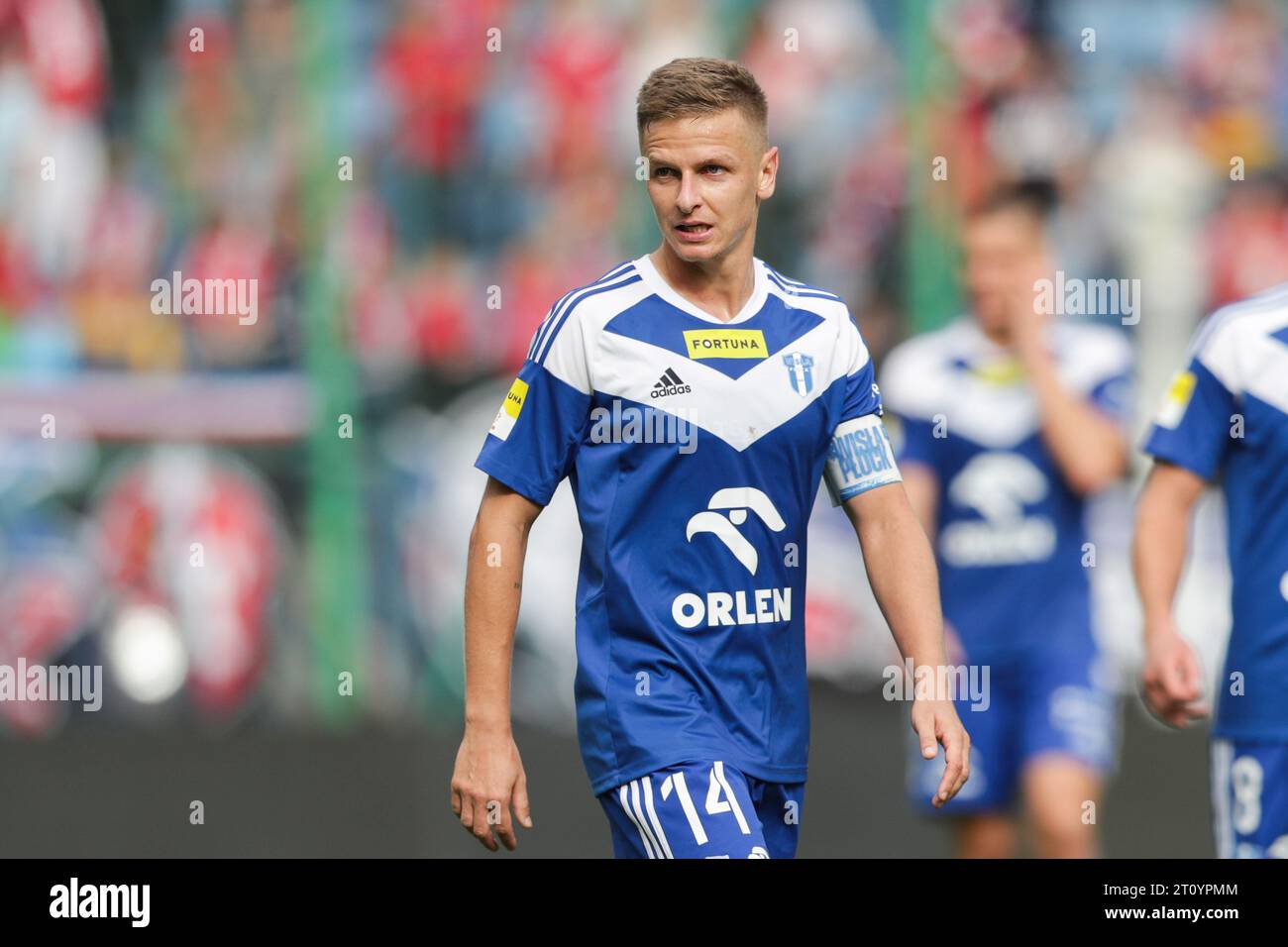 Mateusz Szwoch of Wisla Plock seen in action during the Fortuna 1 ...