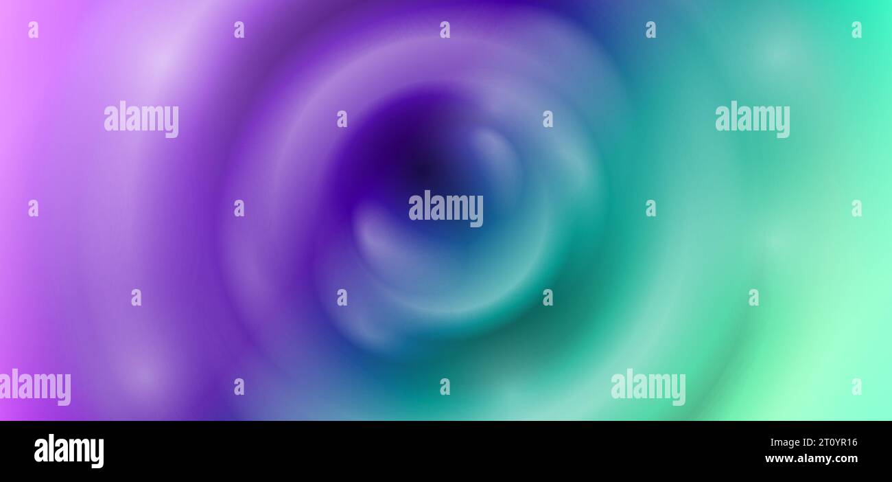 Violet and cyan smooth circles abstract background. Vector round ...