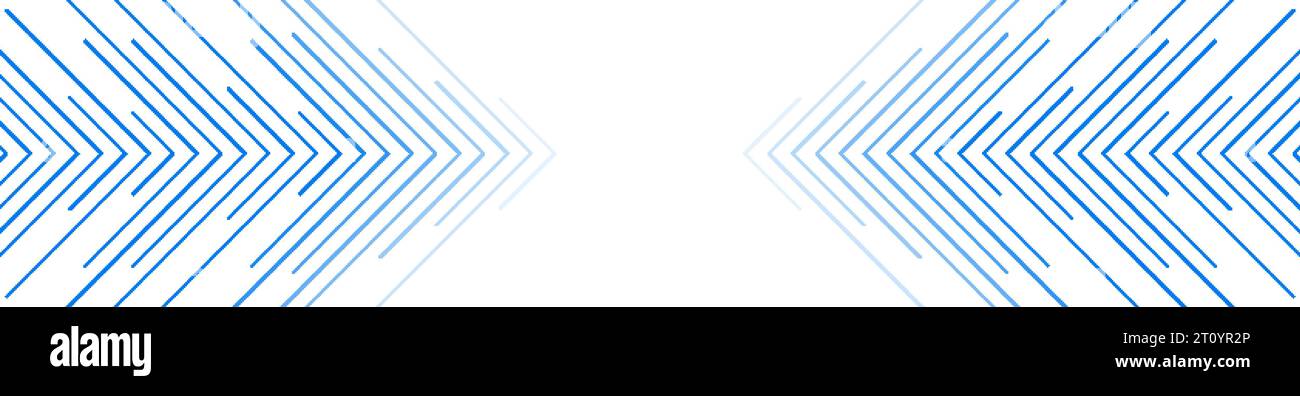 Blue minimal arrows lines abstract futuristic tech background. Vector ...