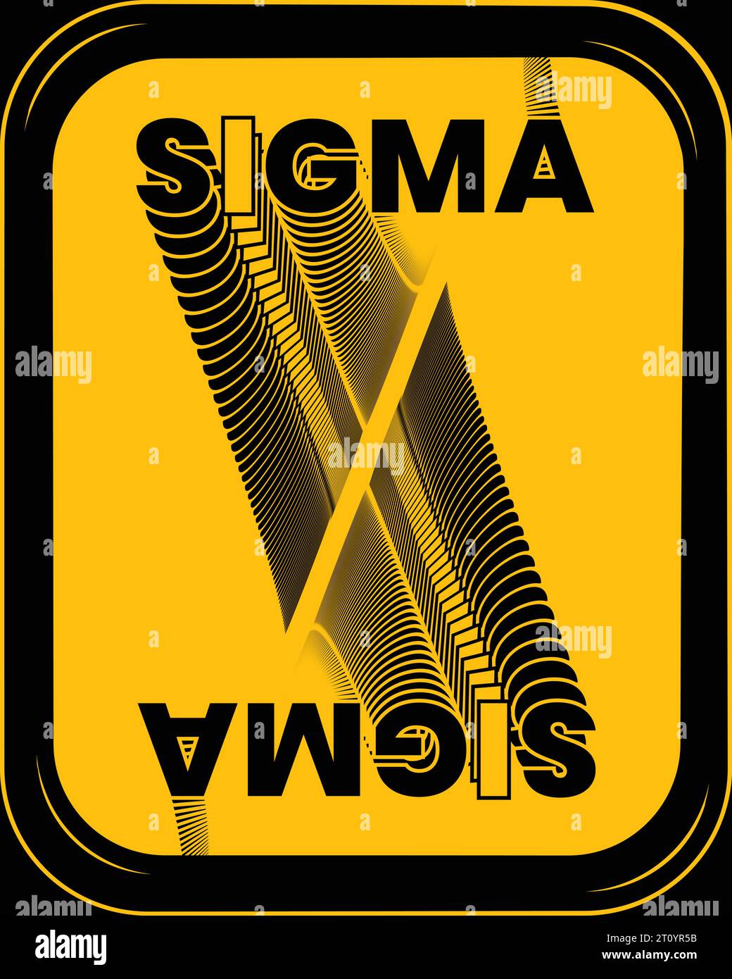 step into a world of typographic creativity as sigma's striking black ...