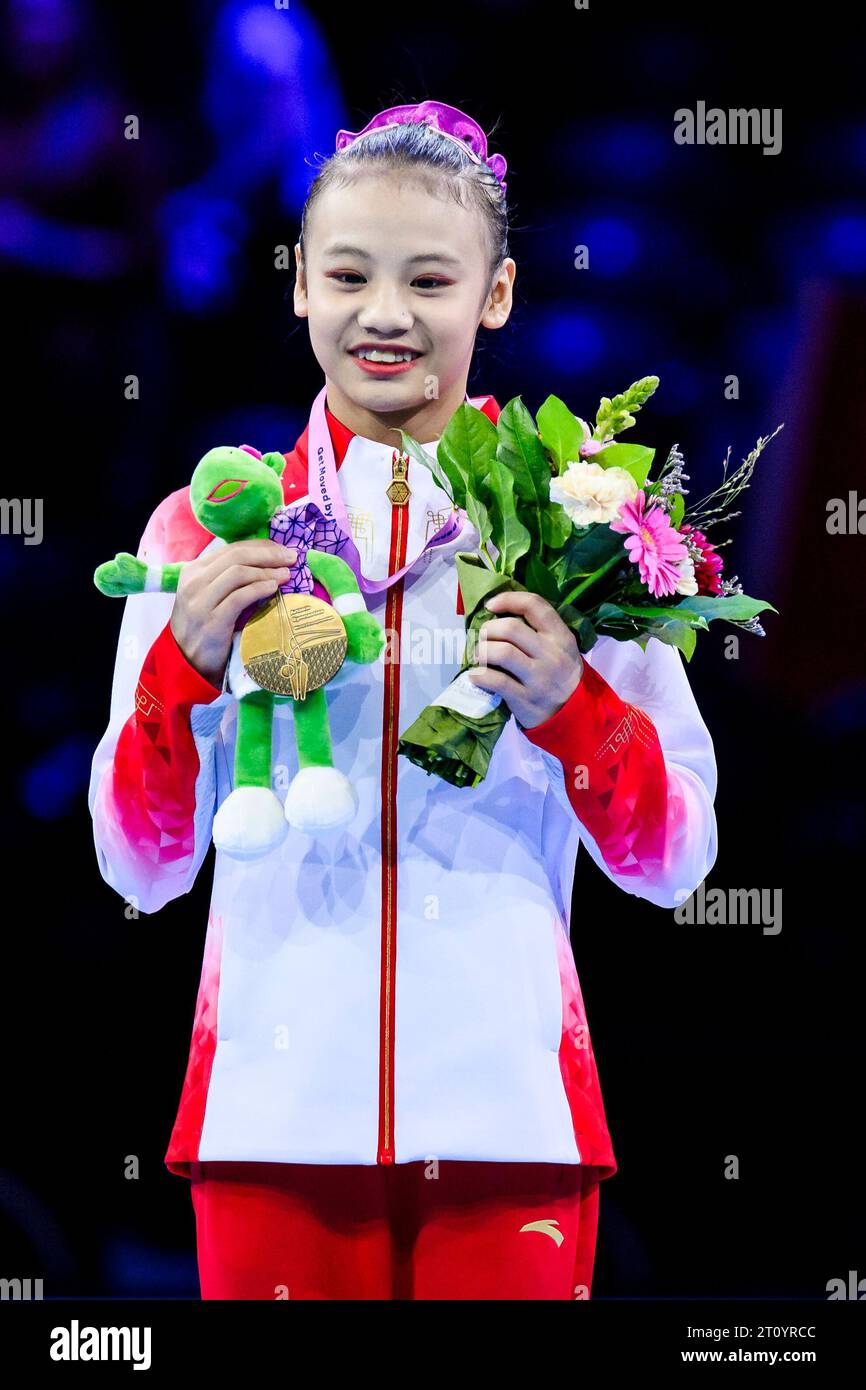 Antwerpen, Belgium. 07th Oct, 2023. Gymnastics: World Championships 2023, Women, Final, Stepped ...