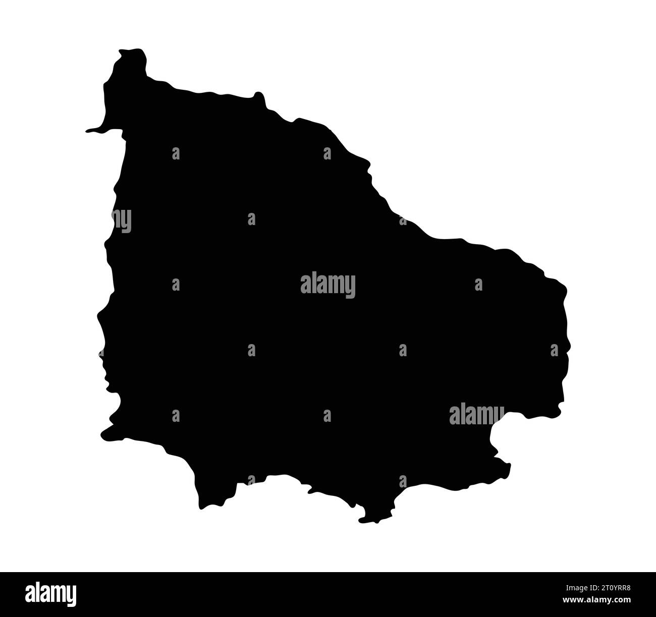 Norfolk island map silhouette region territory, black shape style ...