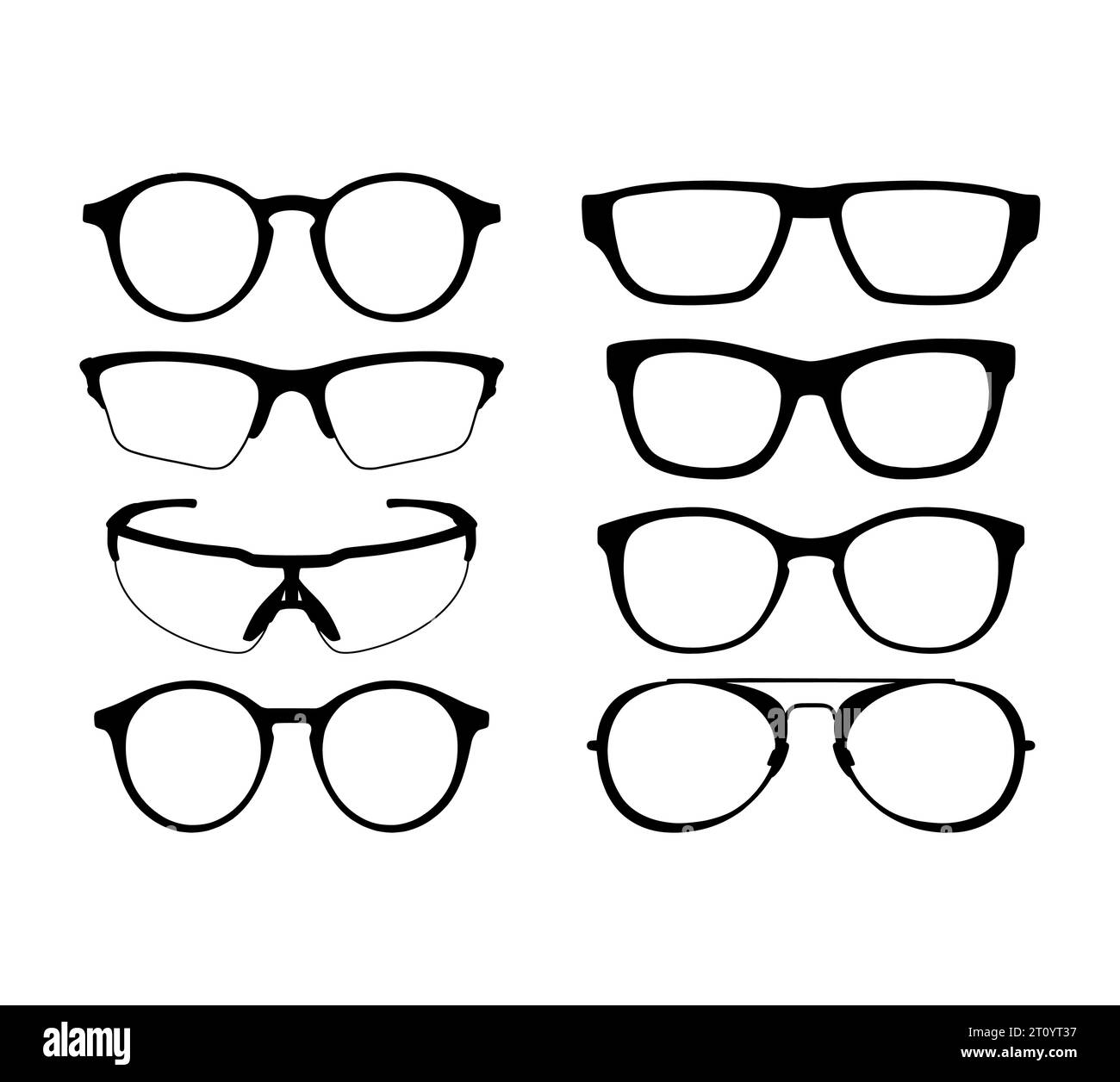 Model with glasses Stock Vector Images - Alamy