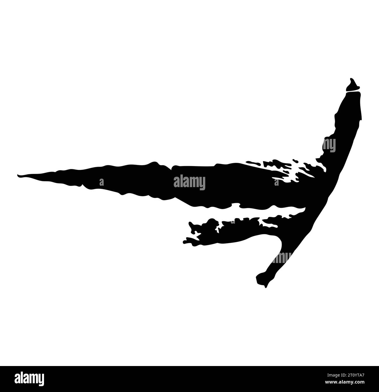 Cat island mississippi map silhouette region territory, black shape ...