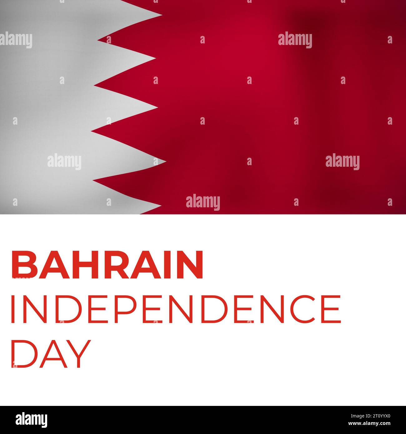 Illustration of bahrain independence day text over bahrain national ...