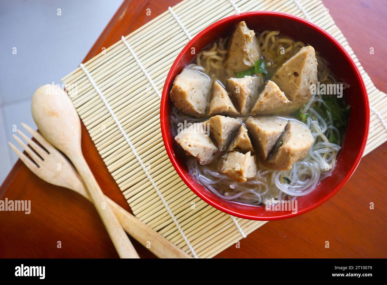 Bakso urat or meatball muscles is popular traditional food made from ...