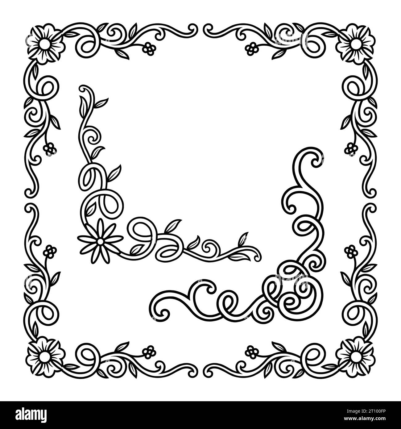 Simple Corner Page Borders And Frames