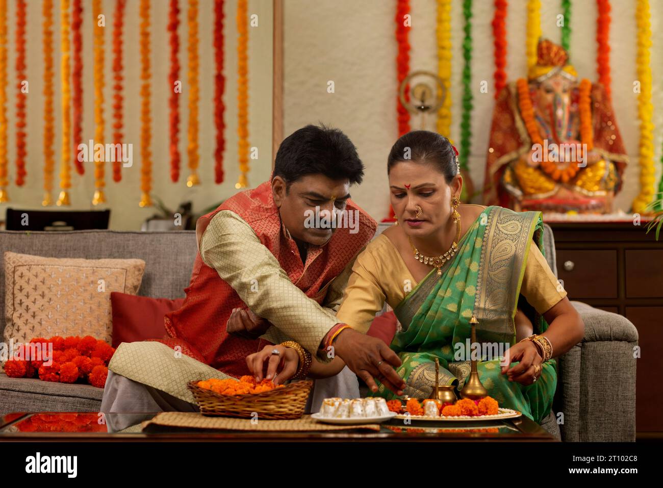 Preparation ganesh chaturthi festival hi-res stock photography and ...