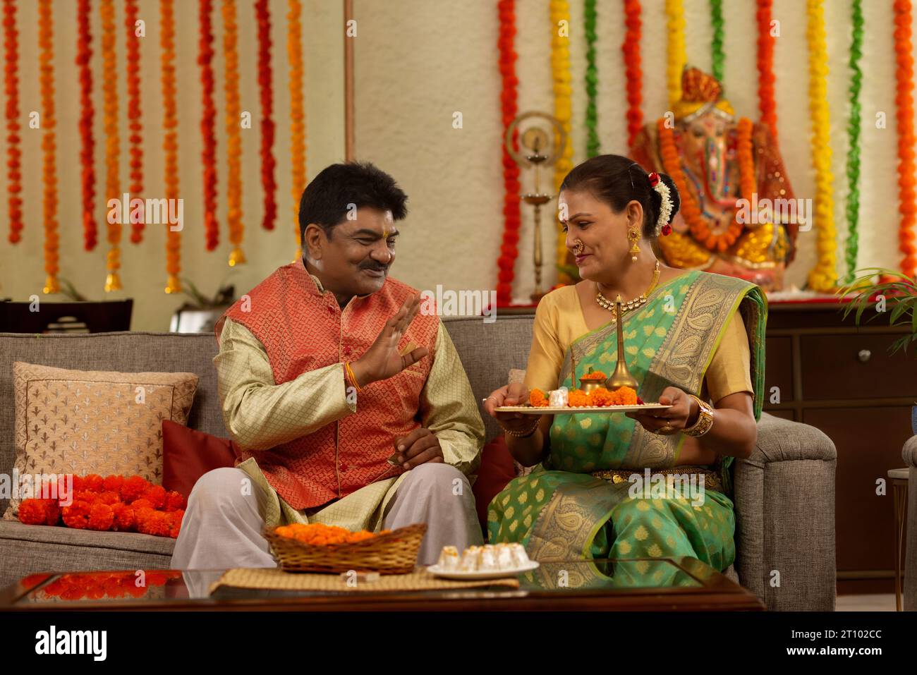 Preparation ganesh chaturthi festival hi-res stock photography and ...