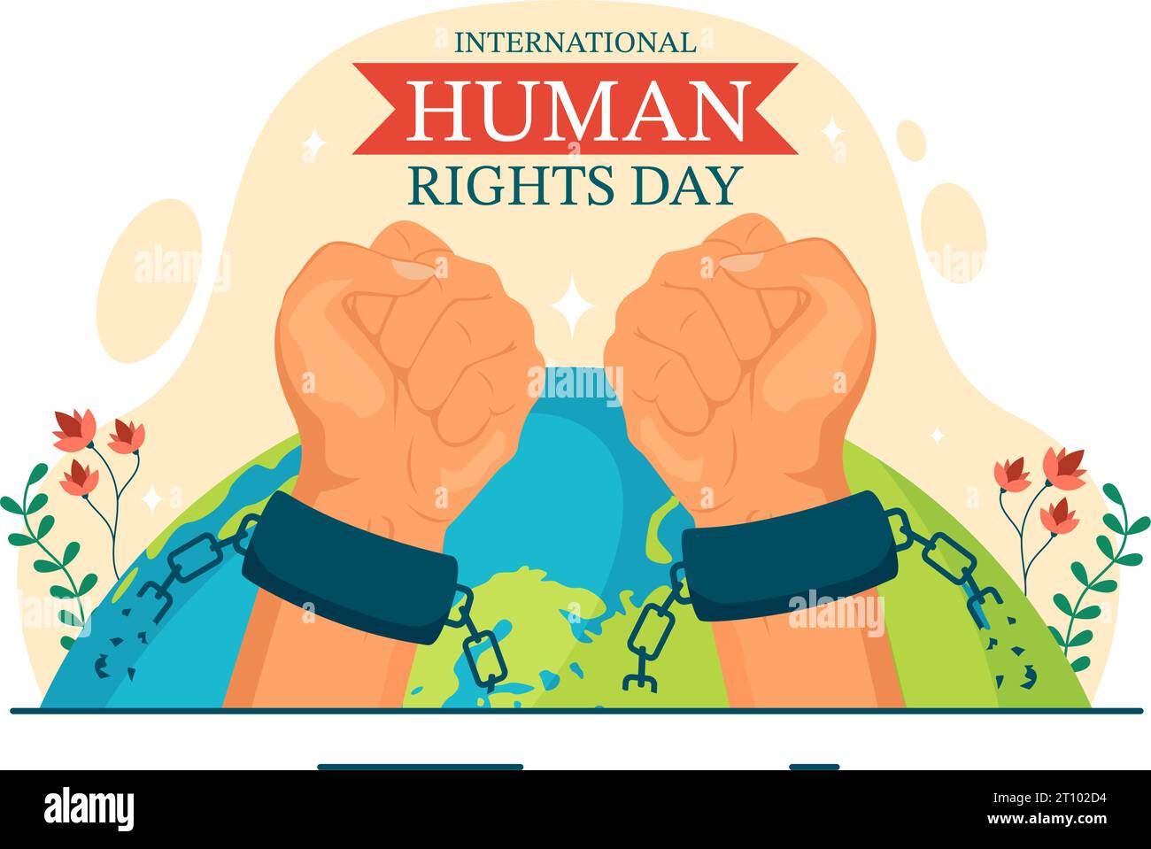 International Human Rights Day Vector Illustration on 10 December with ...
