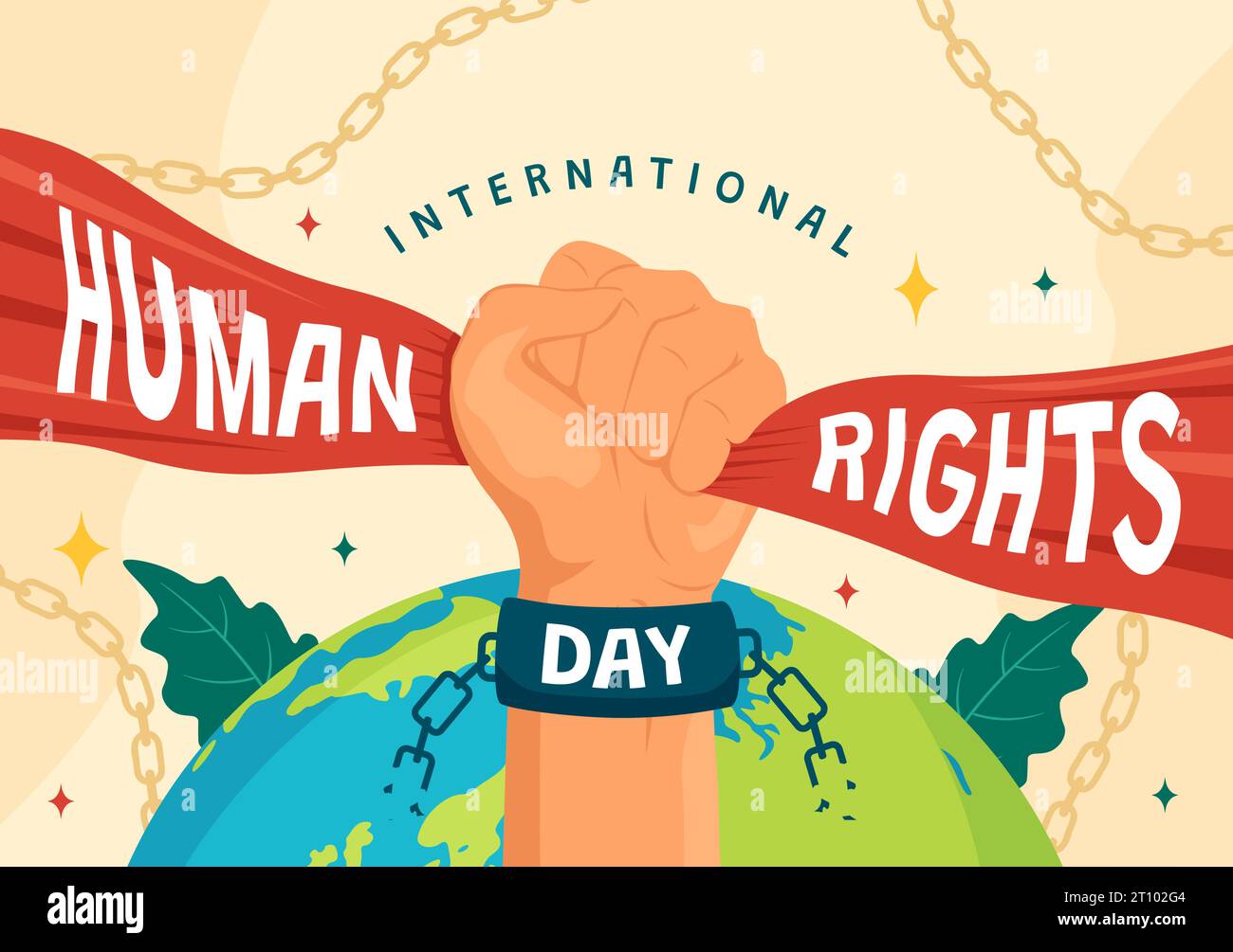 International Human Rights Day Vector Illustration on 10 December with ...