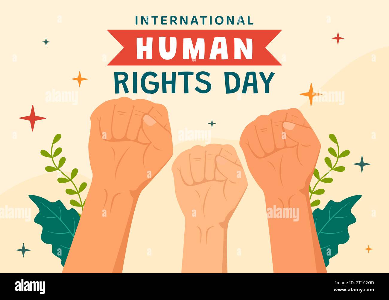 International Human Rights Day Vector Illustration on 10 December with ...