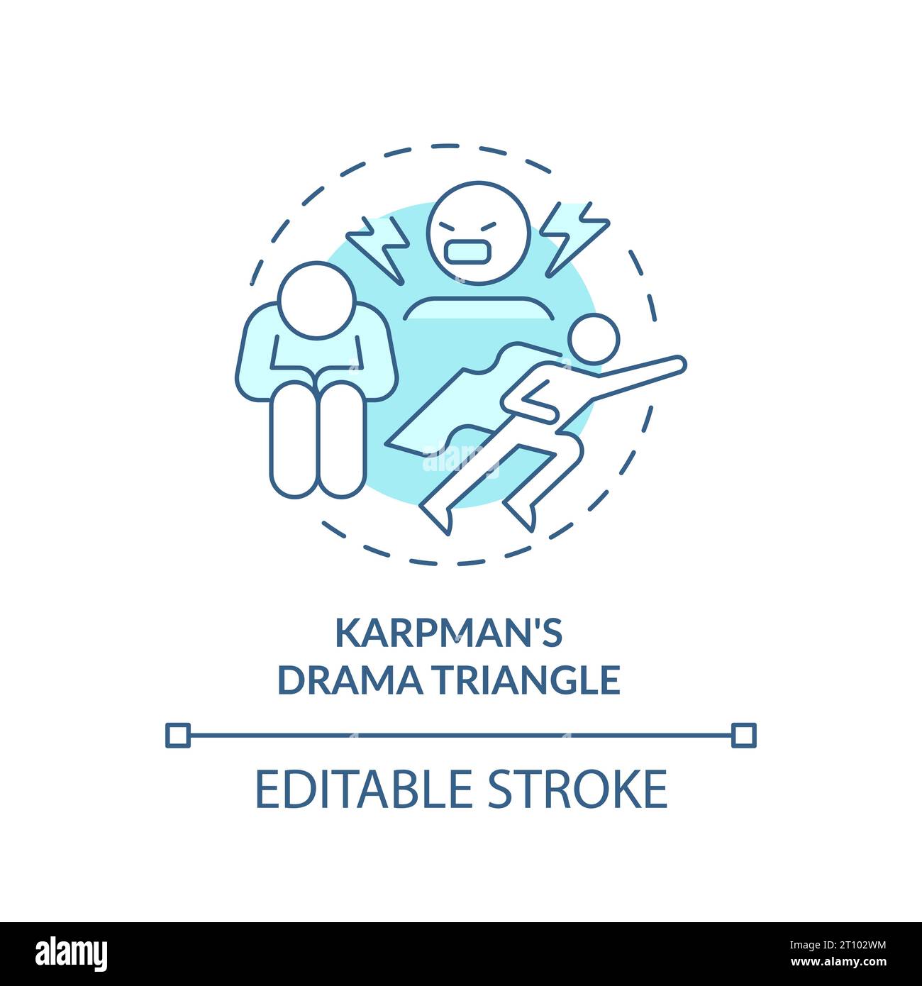Karpman drama triangle hi-res stock photography and images - Alamy