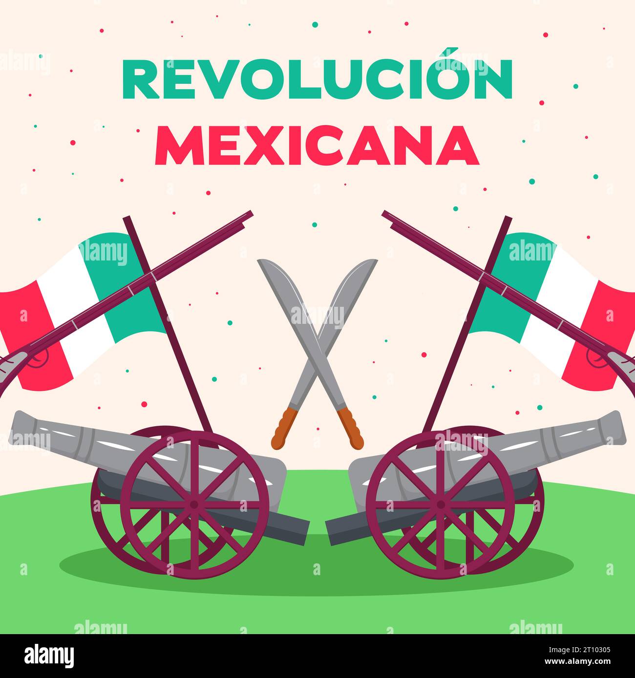 vector revolucion mexicana illustration concept design in flat style ...