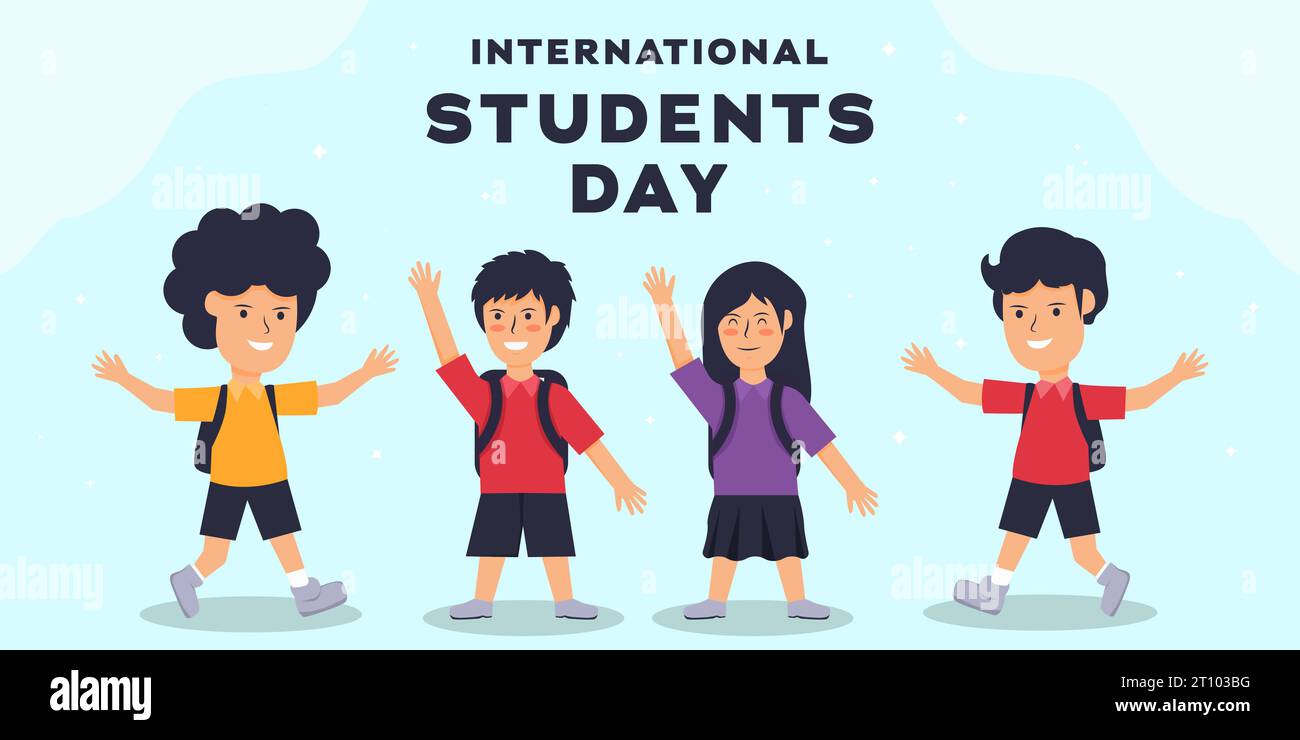 World students day vector hi-res stock photography and images - Alamy