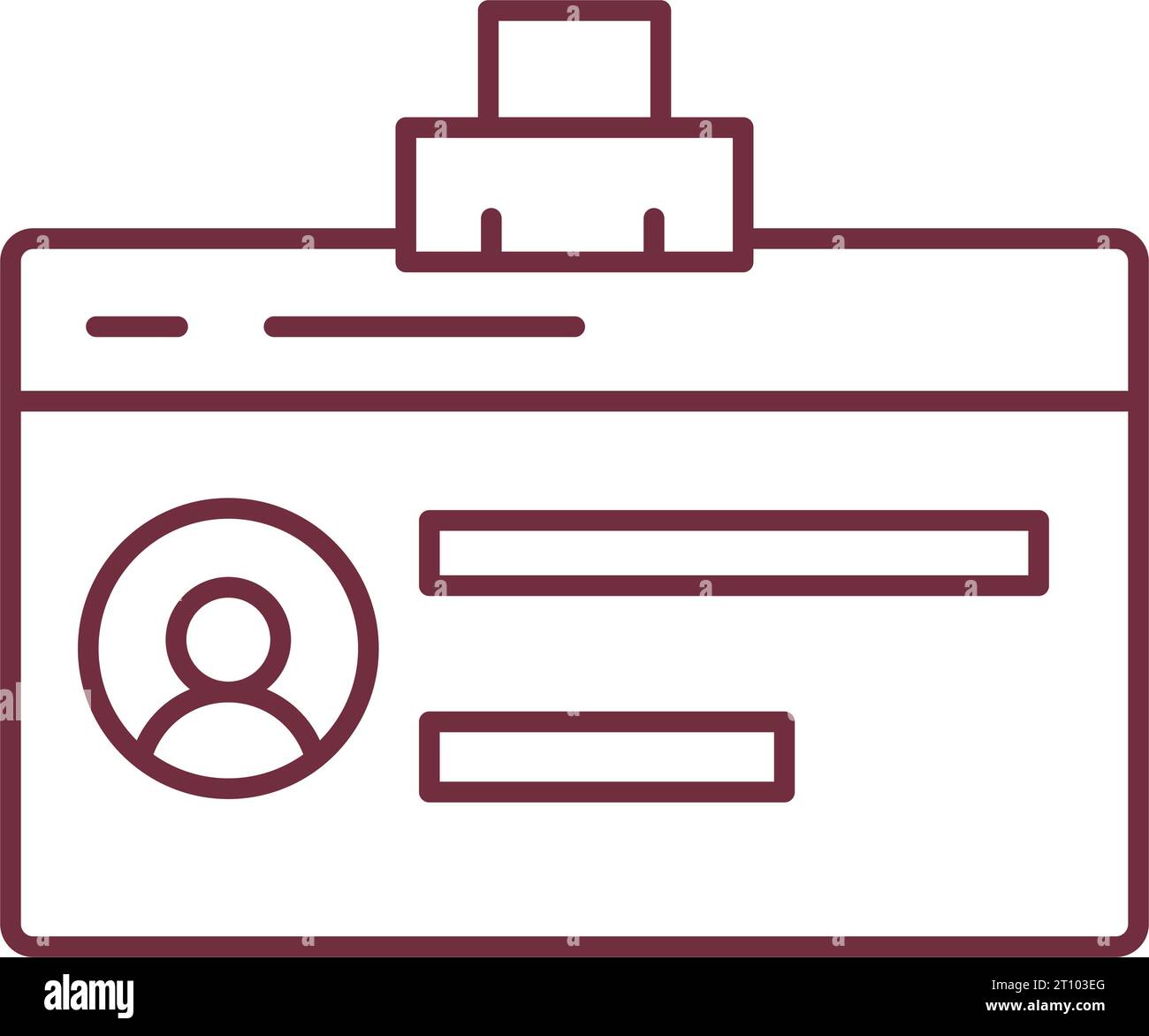 Pass id card icon vector identification badge Stock Vector Image & Art ...