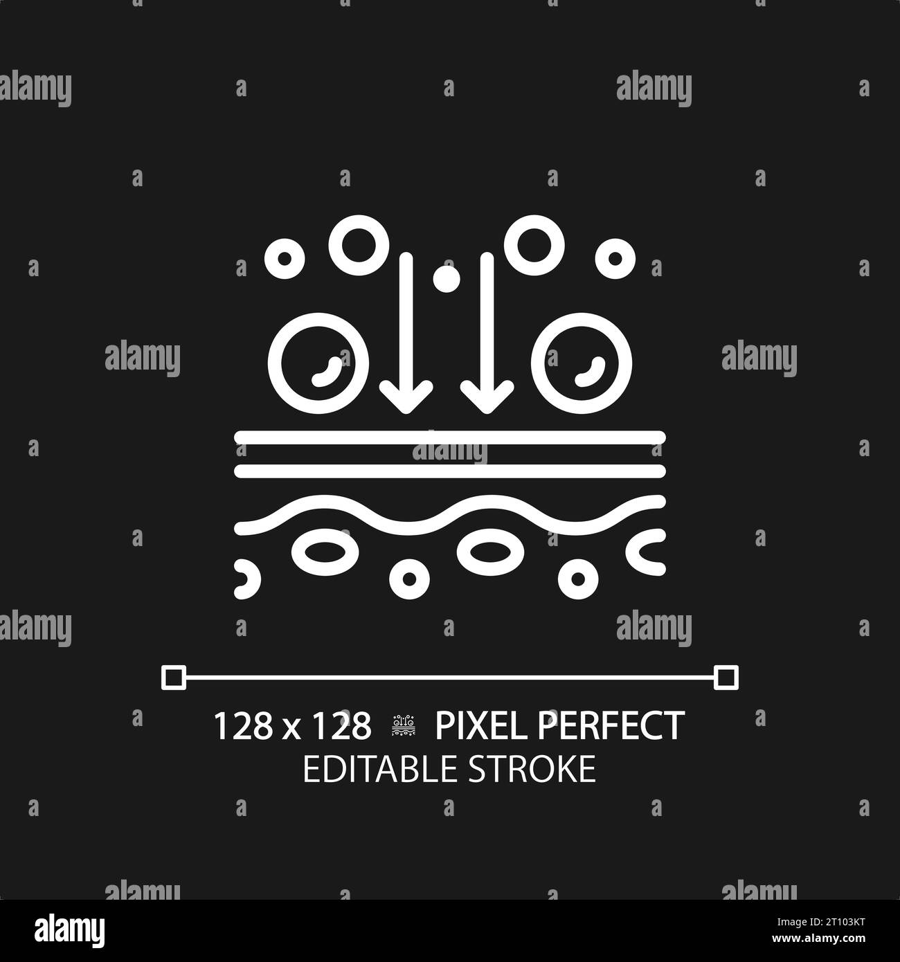 2D customizable thin line white metabolism process icon Stock Vector Image & Art - Alamy