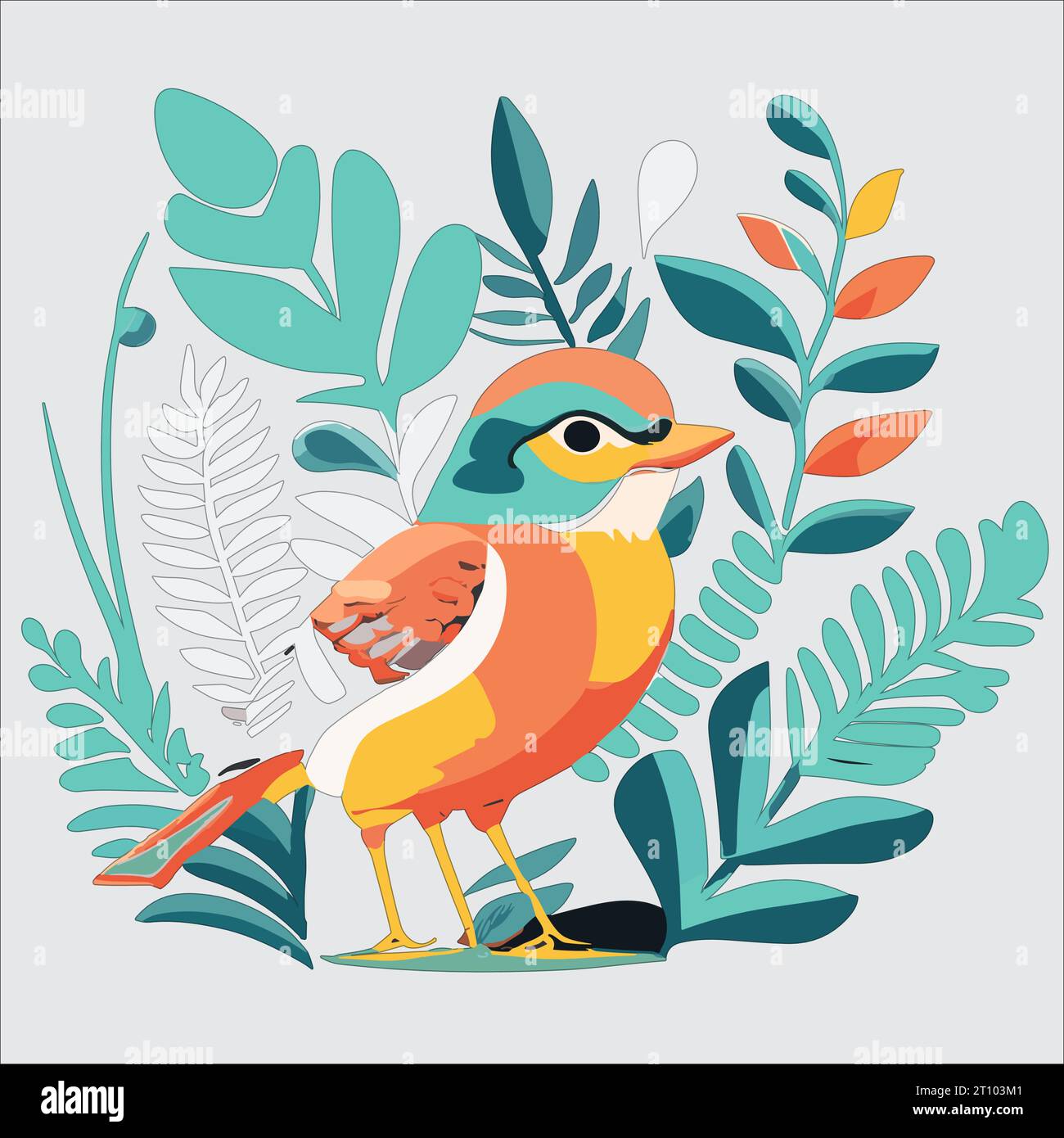 This vector art shows beautiful animations of bird movements in vector ...