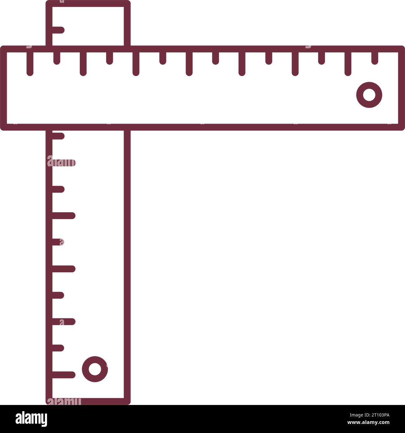 Corner ruler measure graphic vector icon on white Stock Vector Image ...