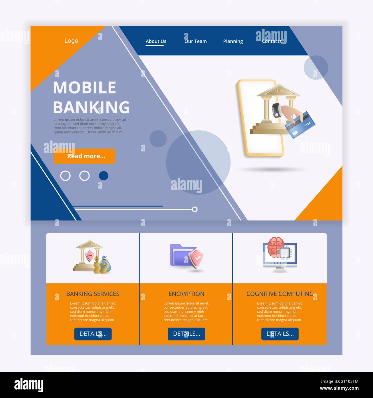 Banking login page Stock Vector Images - Alamy