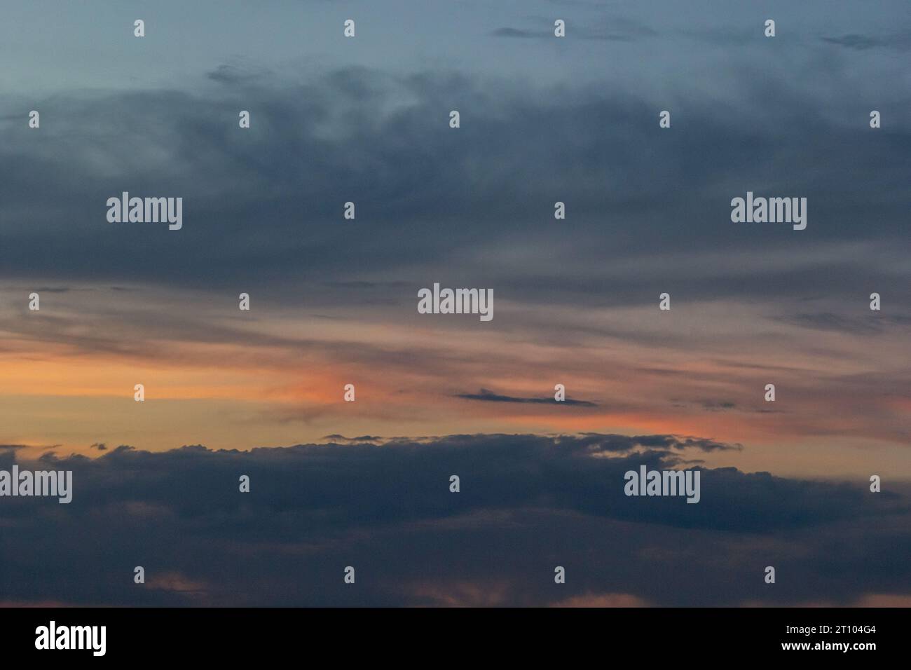sunset sky with multicolor clouds. Dramatic twilight sky background ...