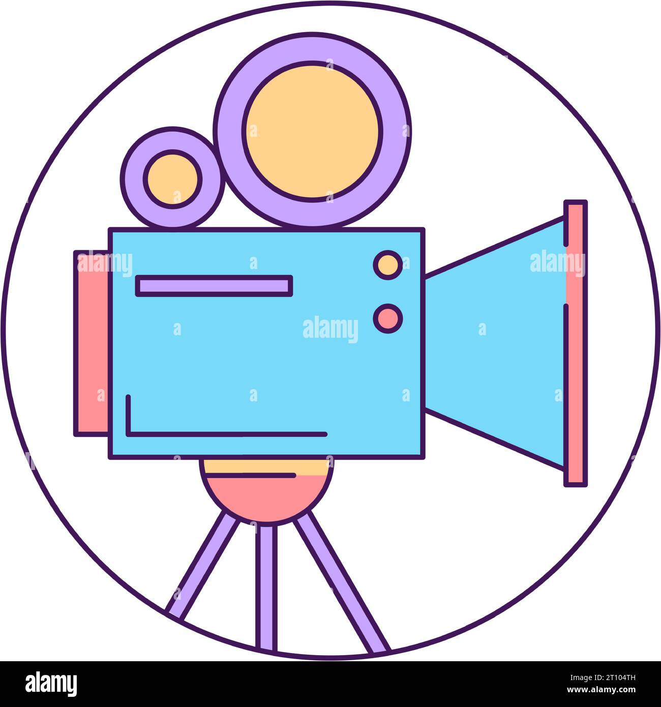 Videographer filming Stock Vector Images - Alamy
