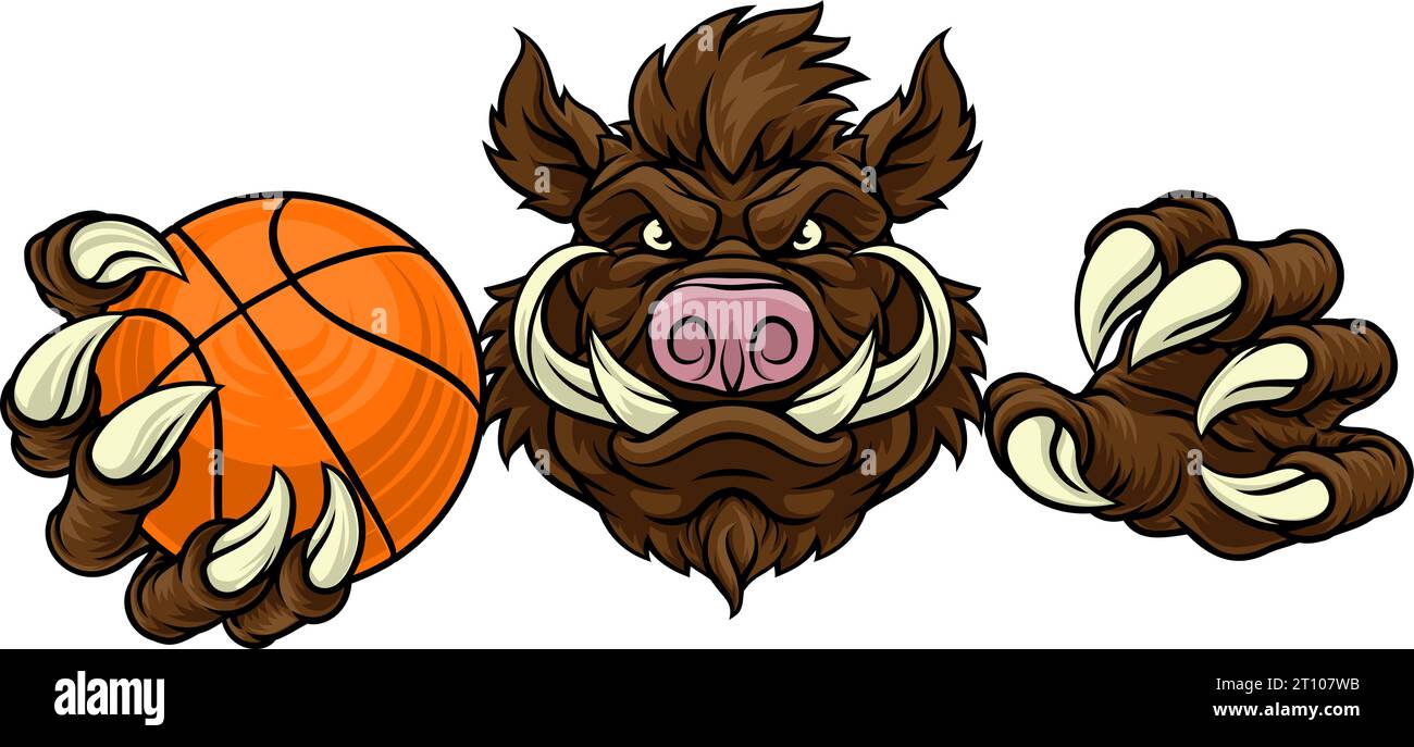 Illustration wild boar hi-res stock photography and images - Alamy