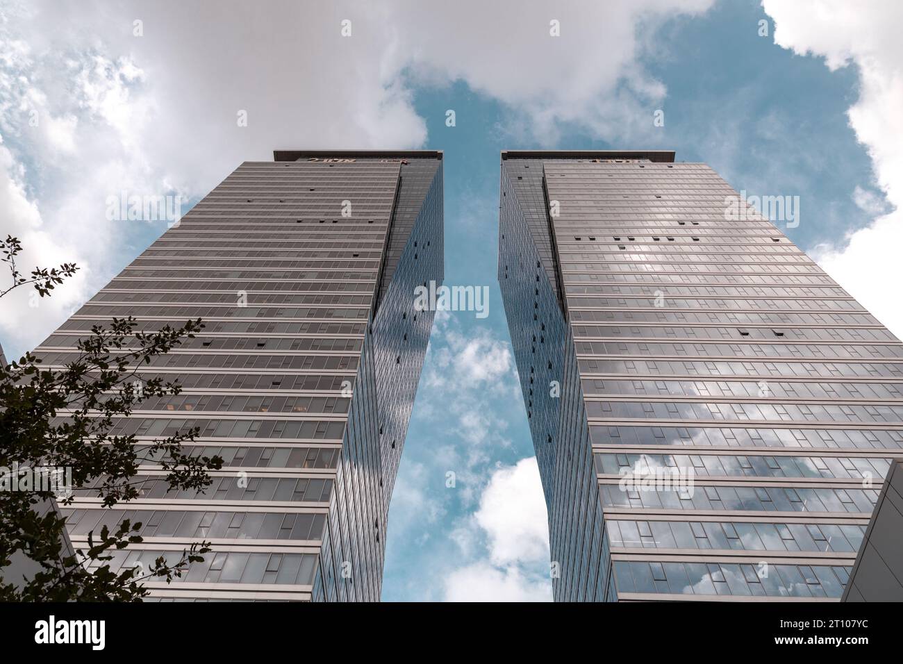 Tel Aviv, Israel - October 4, 2023: Modern skyscrapers in the financial ...