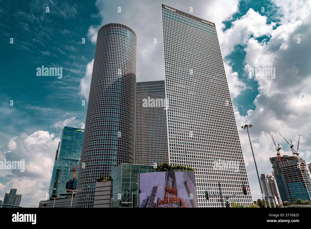 Tel Aviv, Israel - October 4, 2023 - Azrieli Center is a complex of ...