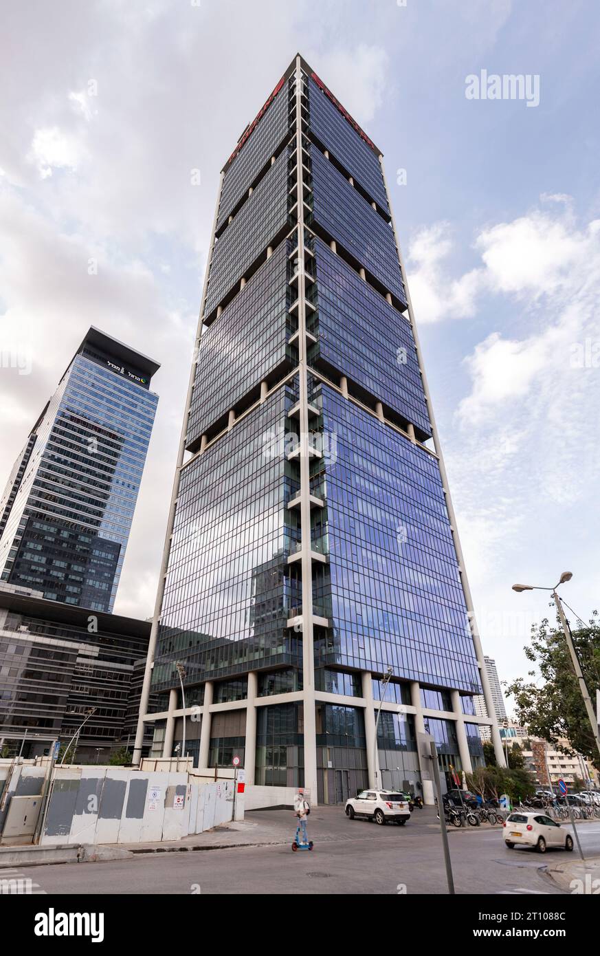 Tel Aviv, Israel - October 4, 2023: The Electra Tower is an office sky scraper located on Yigal ...