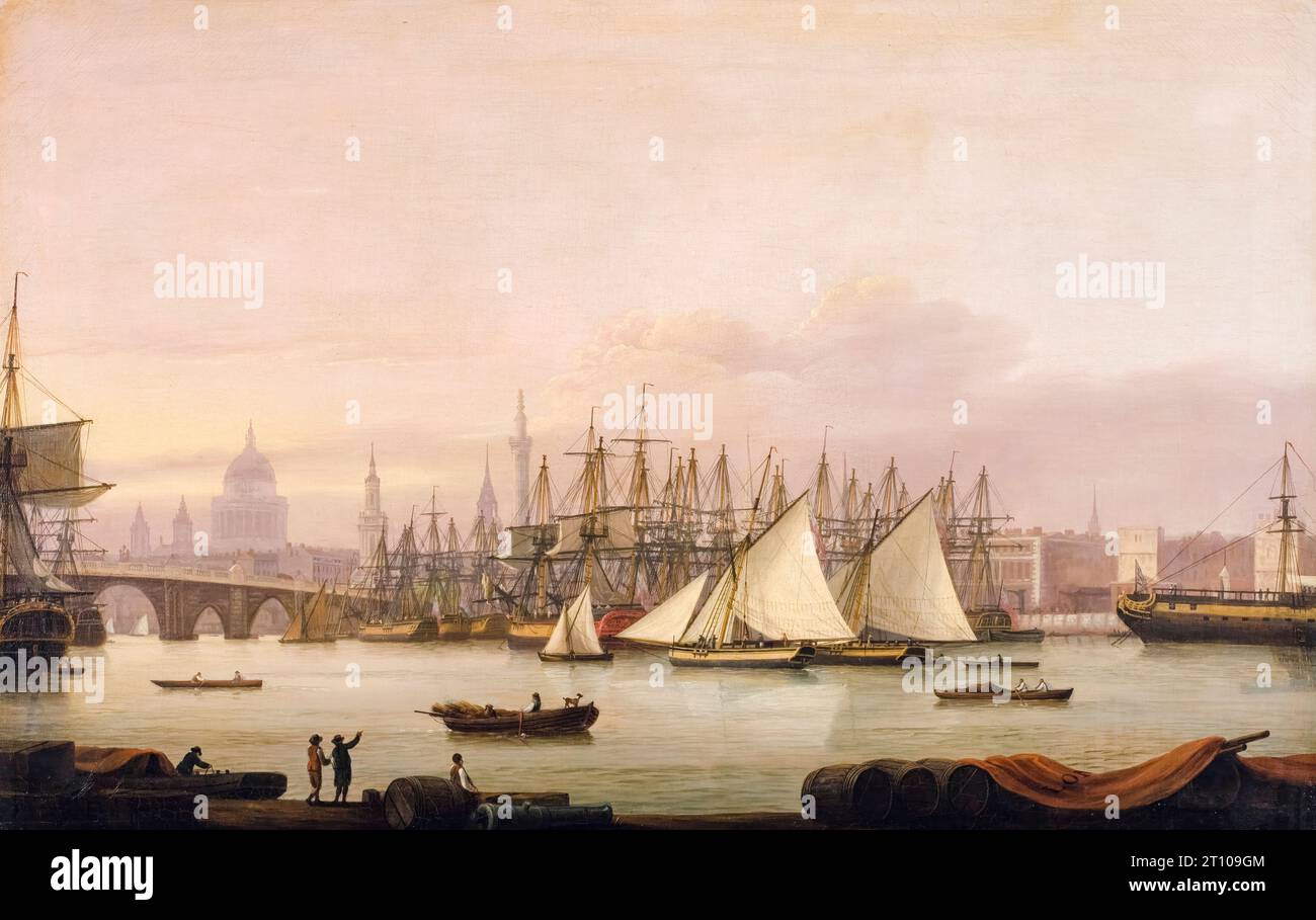 18th century ships painting hi-res stock photography and images - Alamy