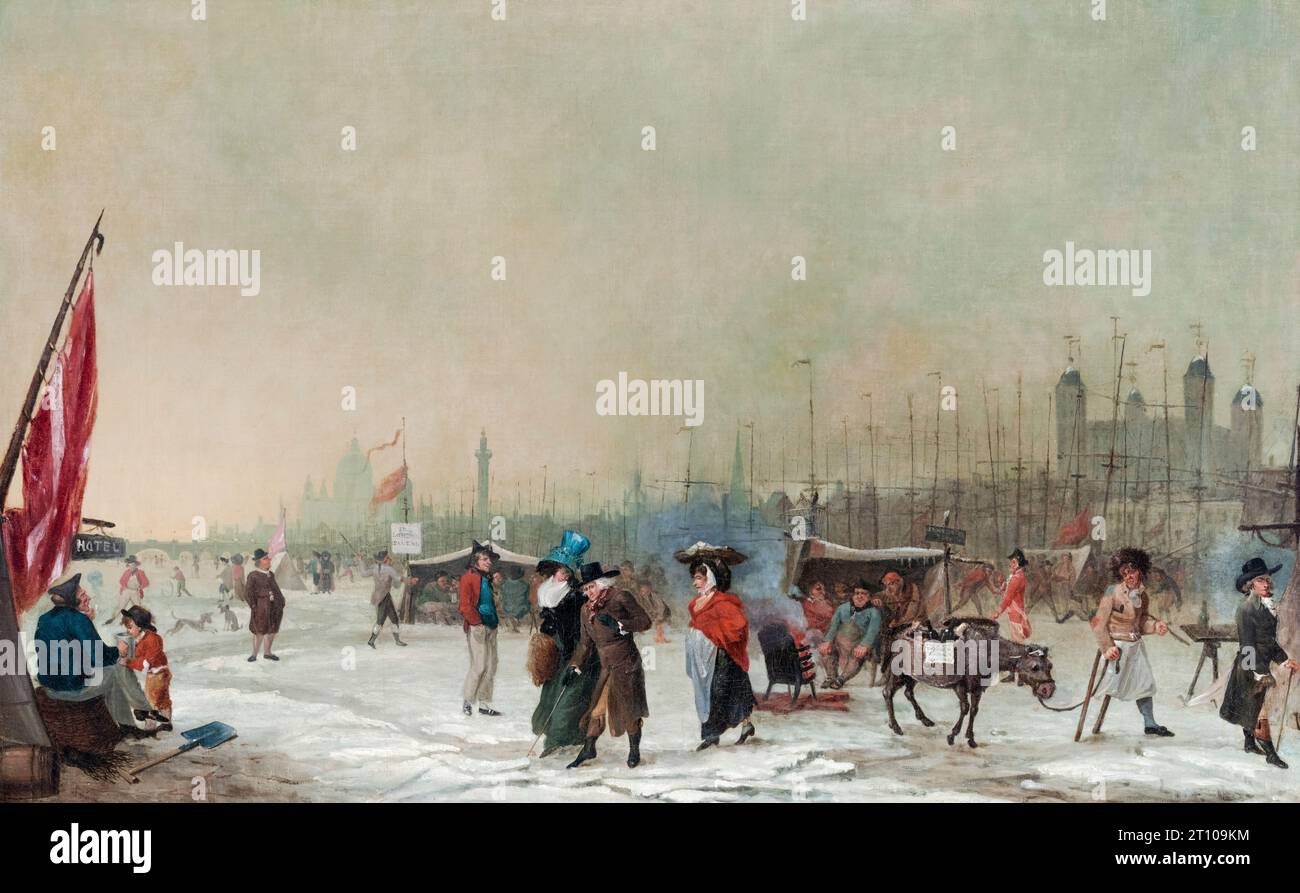 Frost fair thames hi-res stock photography and images - Alamy