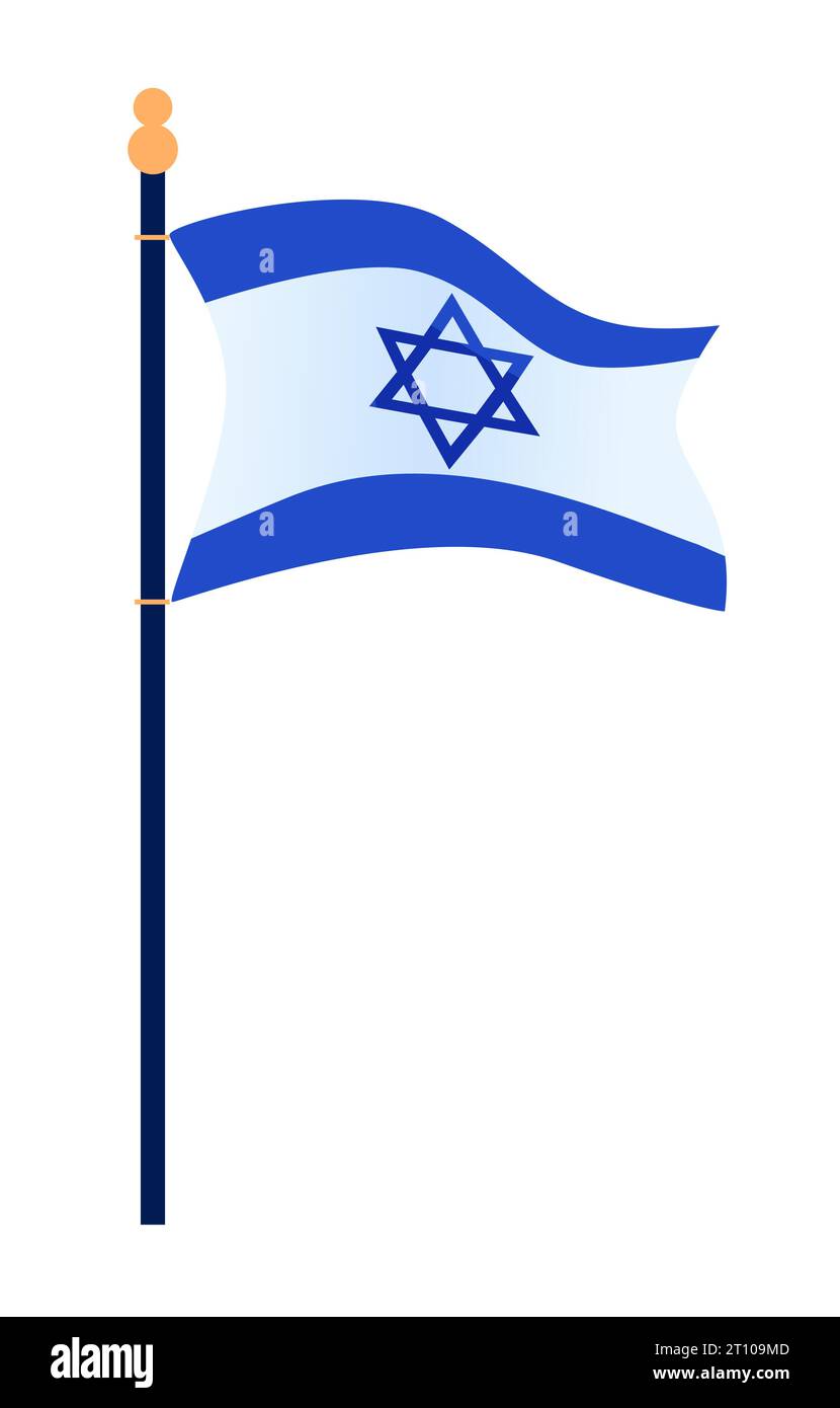 Israel flag - modern flat design style single isolated image Stock ...
