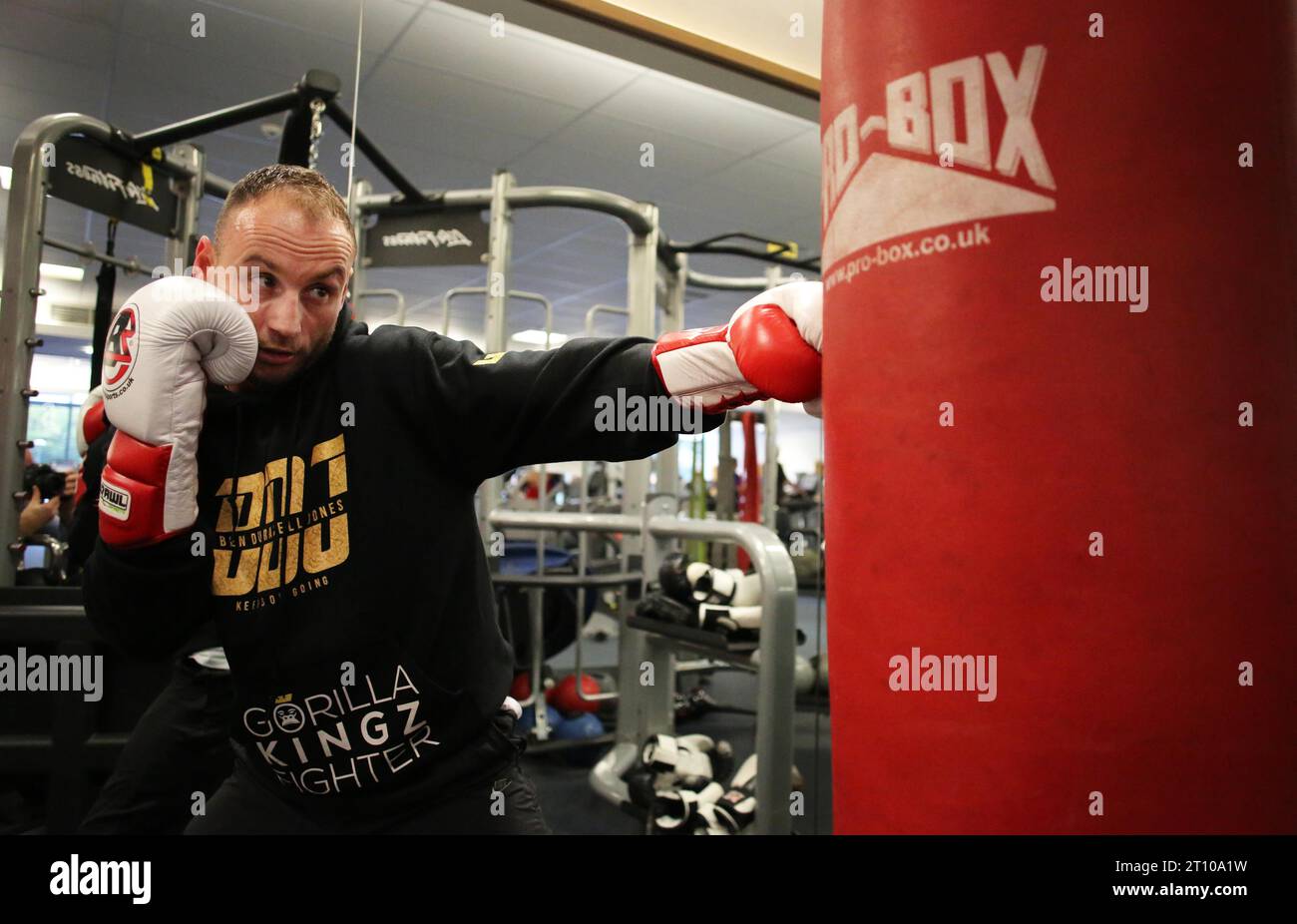 Boxer Ben Jones in the K2 Gym promoting his WBO Intercontinental ...