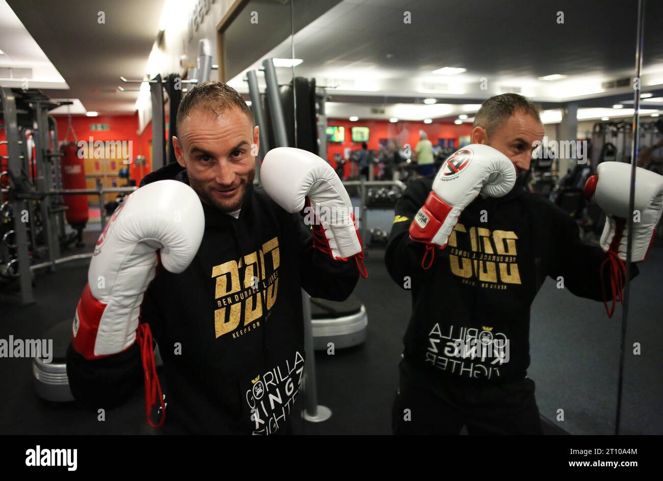 Boxer Ben Jones in the K2 Gym promoting his WBO Intercontinental ...