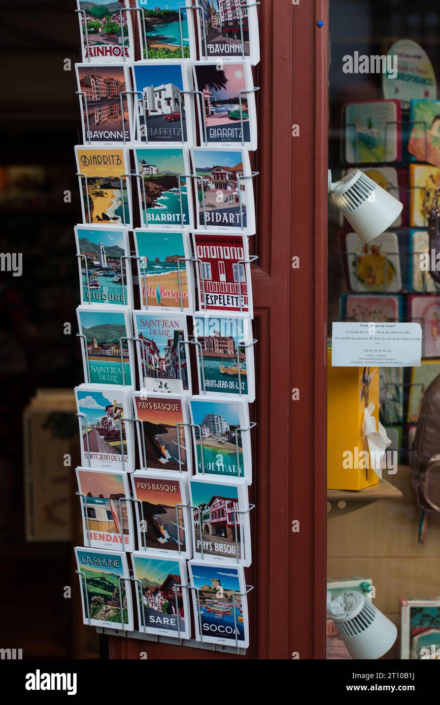 Traditional postcards, Saint Jean de Luz, Cote des Basques, France ...