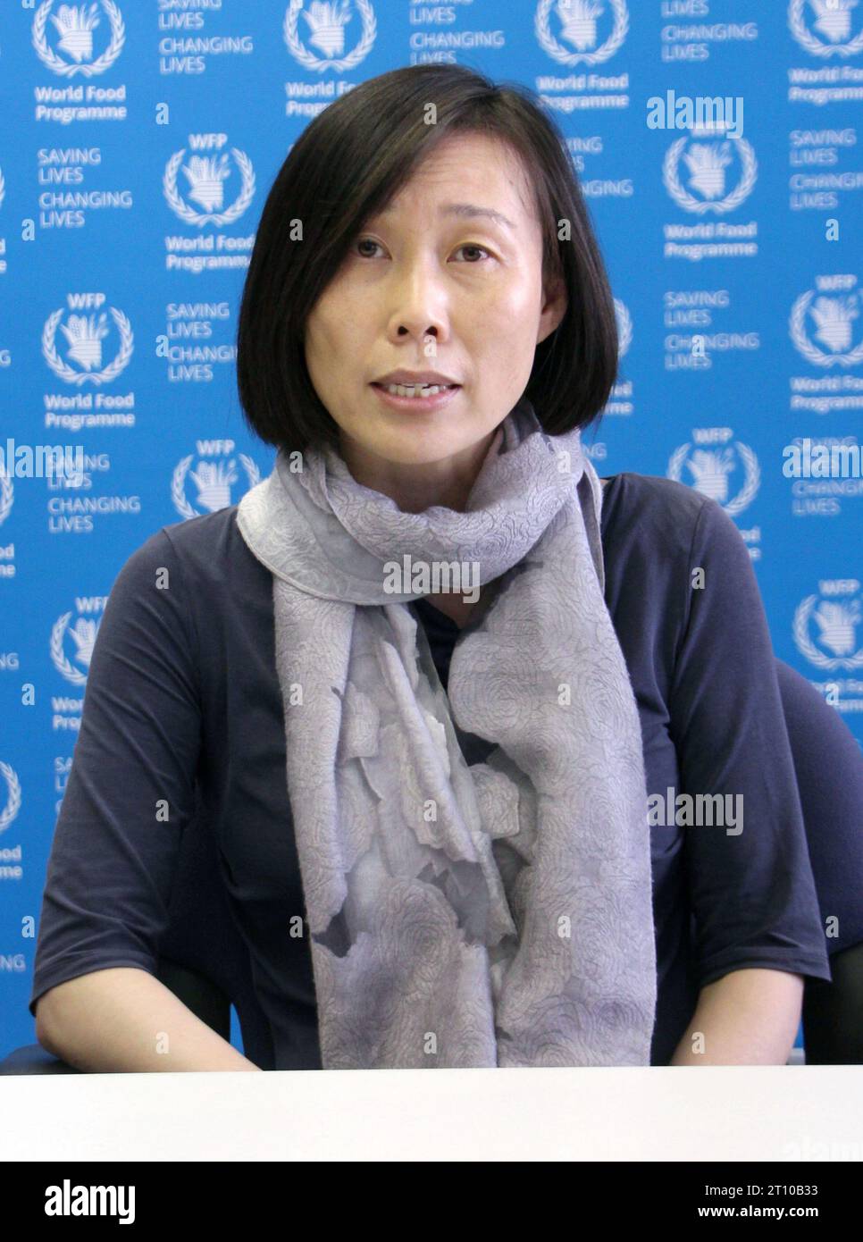 Hsiao-Wei Lee, Afghanistan country director for the United Nations World Food Programme, gives ...