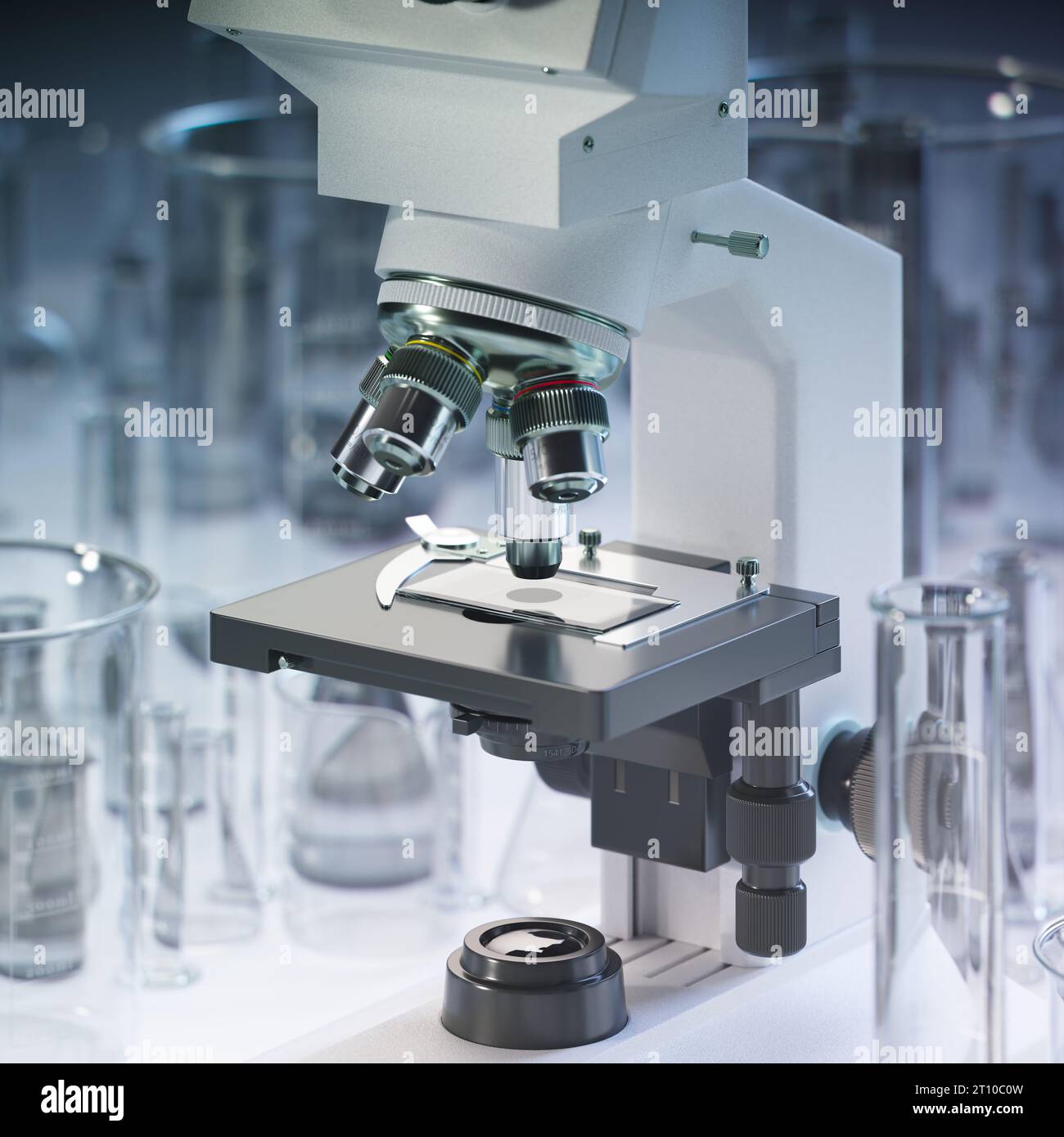 Microscope glass test tubes flasks hi-res stock photography and images ...