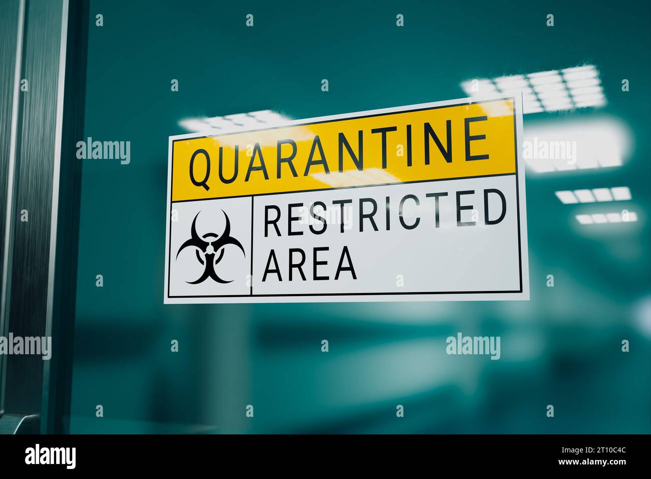 Isolation area sign hospital hi-res stock photography and images - Alamy
