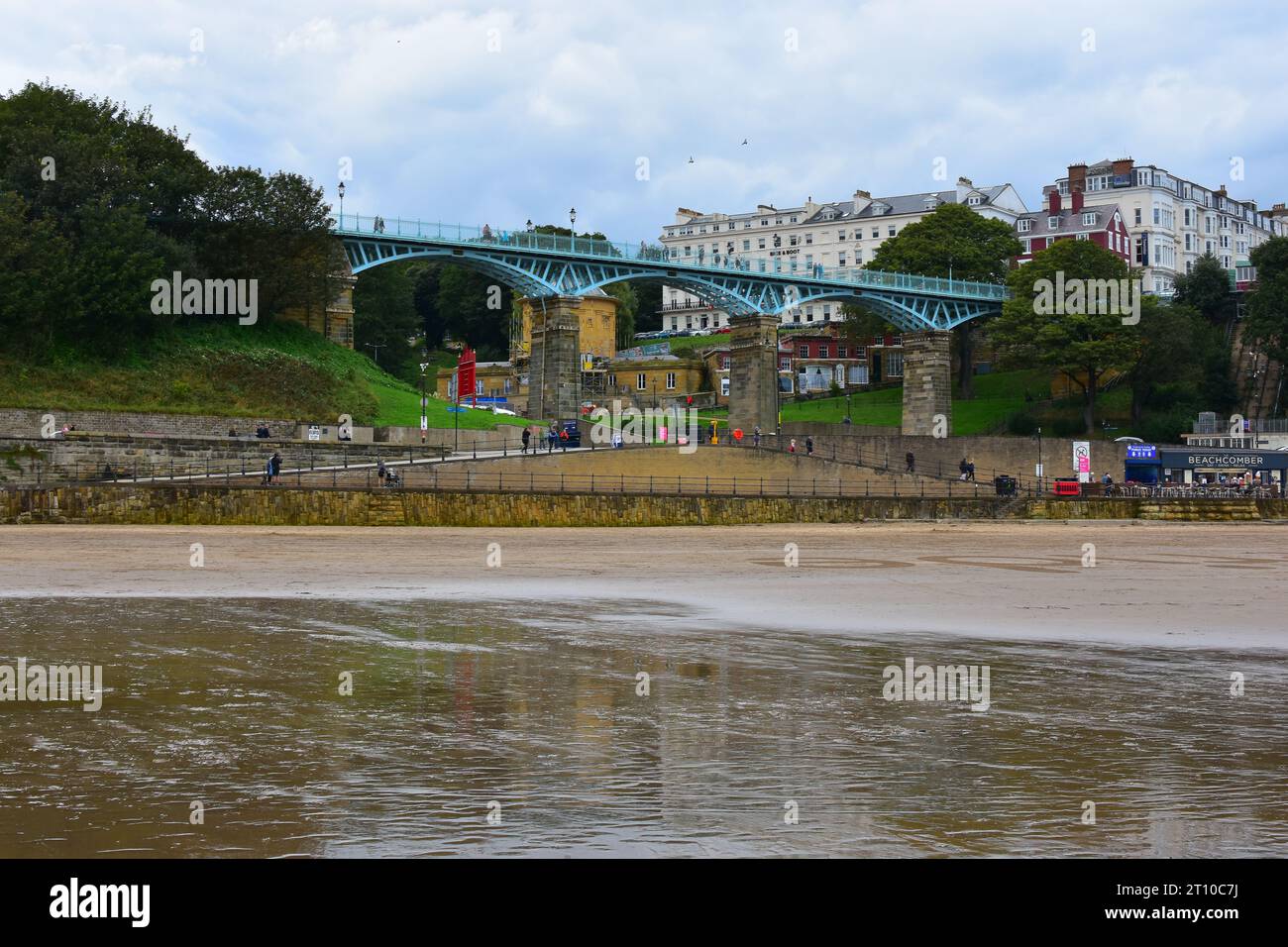 Spa Bridge, Scarborough UK Stock Photo - Alamy