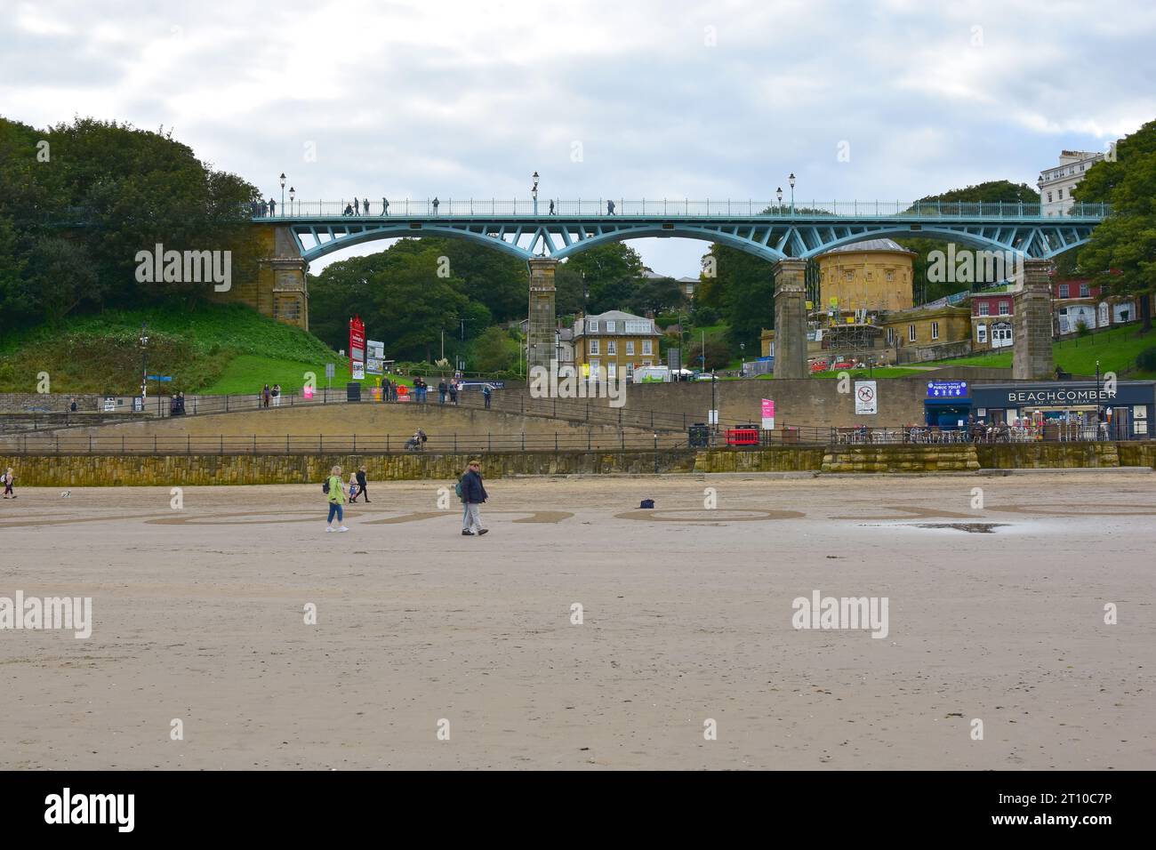 Spa Bridge, Scarborough UK Stock Photo - Alamy