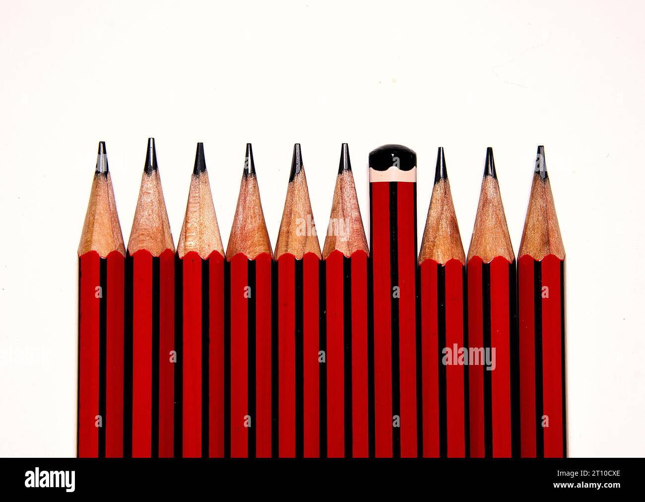 Red pencil stripe hi-res stock photography and images - Alamy