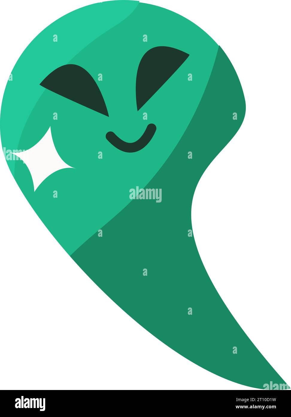 Green bizarre alien icon. Contact with extraterrestrial civilizations ...
