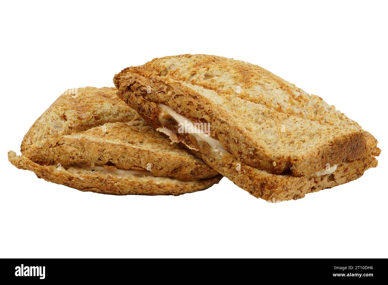 Grilled toasts. Delicious Ham and Cheese Toasts Stock Photo - Alamy